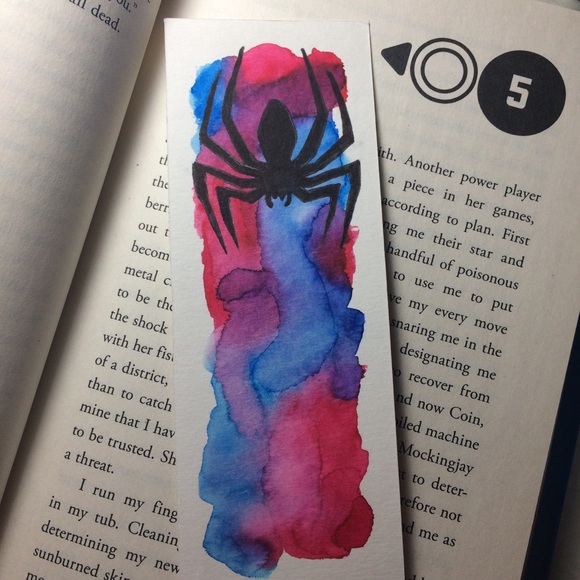 Art | Spiderman Hand Painted Bookmark | Poshmark